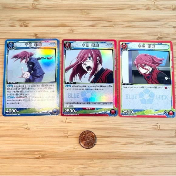 Toys | Rare Holo Blue Lock Card Set | Poshmark